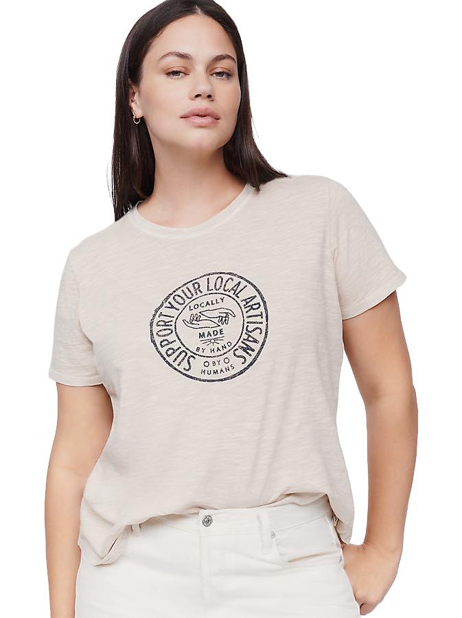 PILCRO Pilcro Cotton Real Fun Wow Graphic Tee
